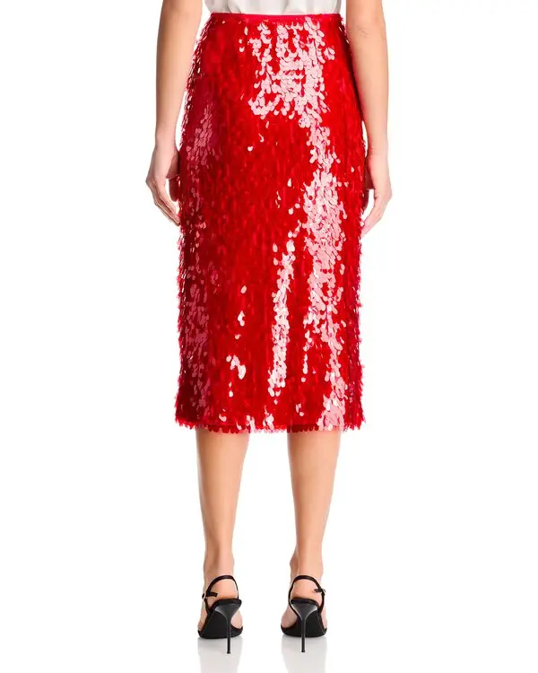 T Tahari Sequin Embellished Midi Skirt