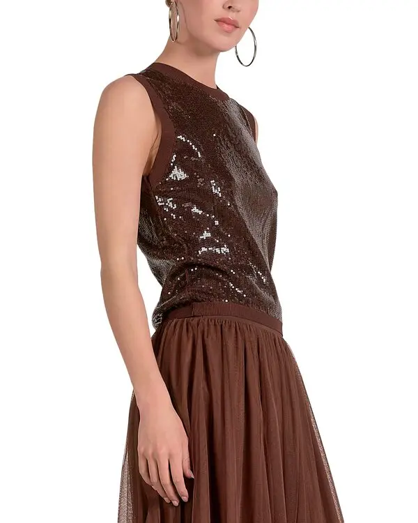 Elan Sequinned Tank Top