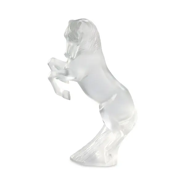 Lalique Prancing Horse Sculpture, Large - Clear