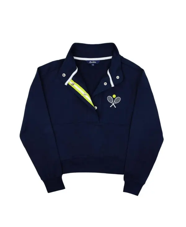 AME & LULU Pullover Sweatshirt - Navy