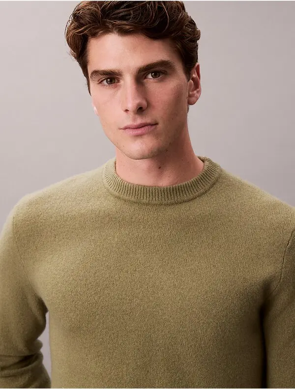 Calvin Klein Merino Wool Relaxed Sweater - Fatigue