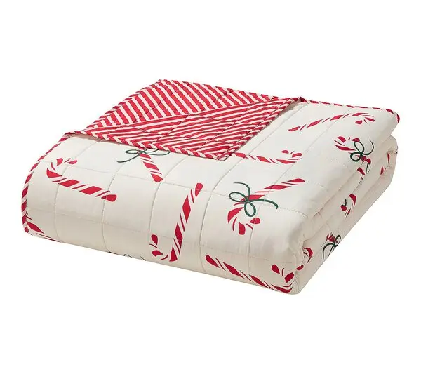 HALLMARK Multi Candy Canes 3-pc Holiday Quilt S Et, King