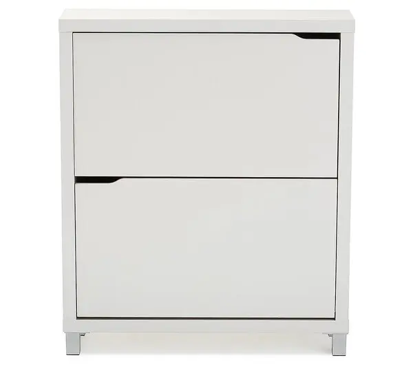 BAXTON STUDIO Simms Modern Shoe Cabinet