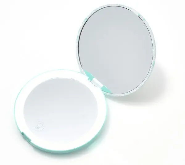 POP SONIC Rechargeable Compact Mirror With 1x/7x Mag