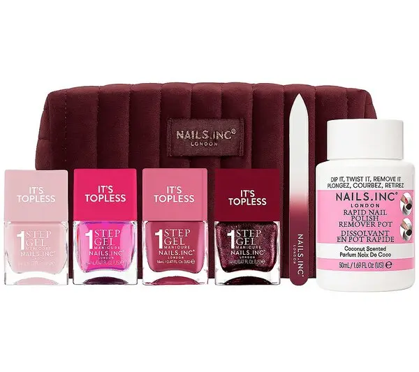 NAILS.INC It's Topless 7-piece Collection With Bag - One-color
