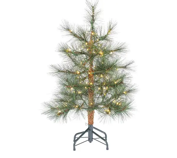 STERLING 3 Ft Prelit Hard Needle Hinged Christmas Tree Co - One-color