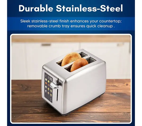 ELITE Cuisine Smarttoast 2-slice Toaster With T Ouch Screen