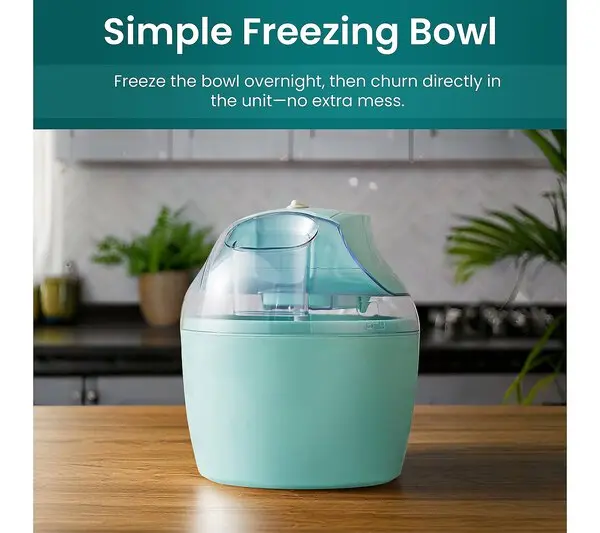 AMERICANA 1qt. Electric Ice Cream Maker W/ Free Ze Bowl