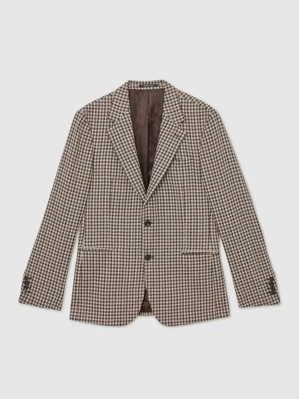 REISS Atelier Check Single-breasted Blazer
