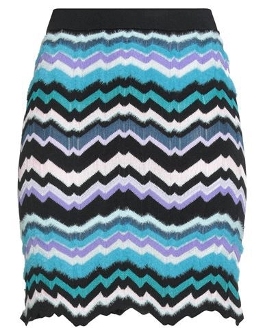 Missoni Mini Skirt Viscose Wool Blend Knit - Blue