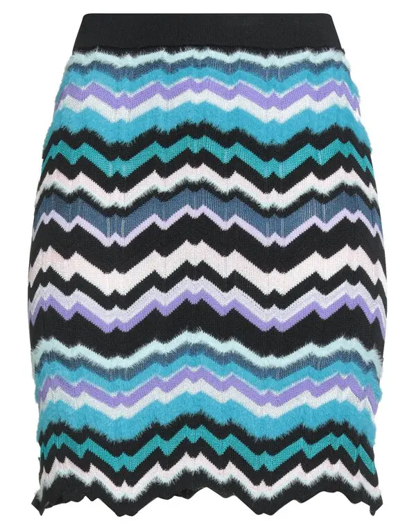 Missoni Multicolor Knit Mini Skirt - Midnight Blue