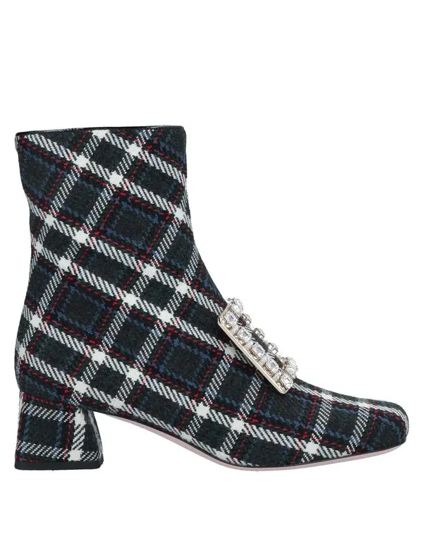ROGER VIVIER Ankle Boots With Tartan Pattern