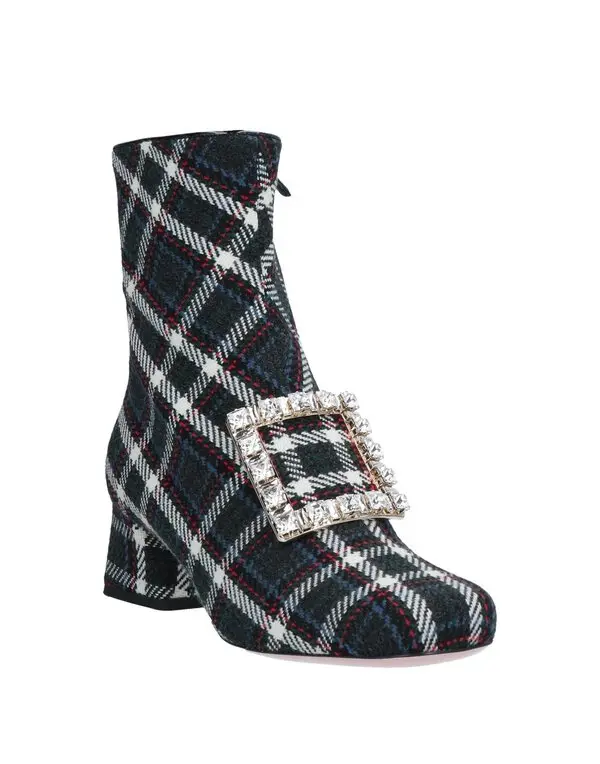 ROGER VIVIER Ankle Boots With Tartan Pattern