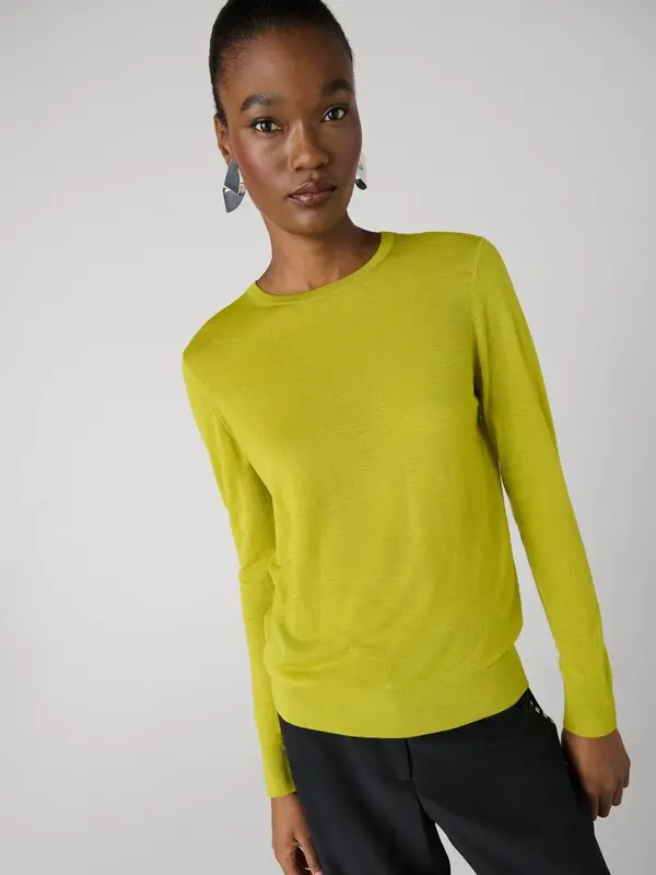 Diane Von Furstenberg Jacqui Merino Wool Sweater - Absynth
