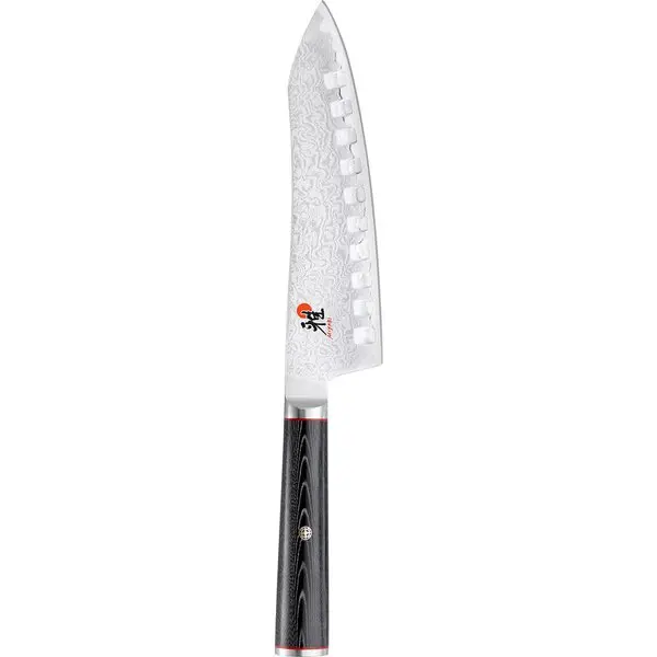 MIYABI Kaizen 7-inch Hollow Edge Santoku Knife - Stainless Steel