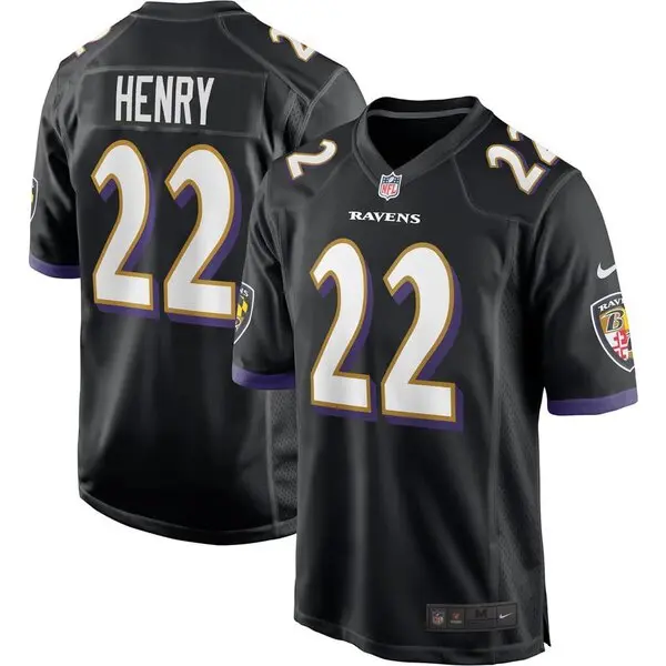 Nike Derrick Henry Baltimore Ravens Game Jersey - Black
