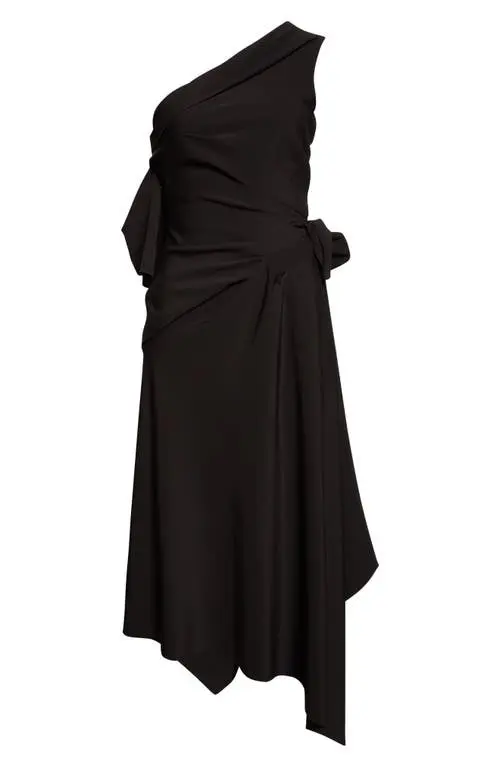 Monse Draped Towel Dress - Black