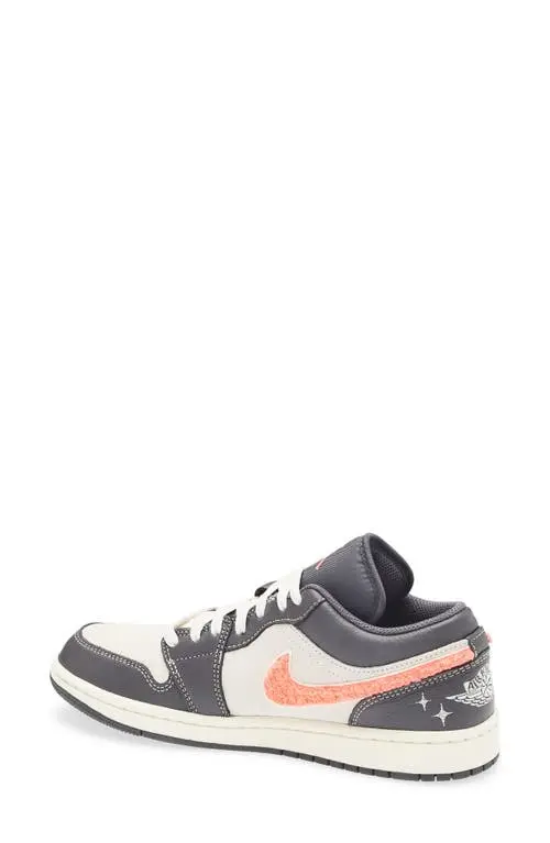 JORDAN Air 1 Low Basketball Sneakers - Light Graphite/sail/punch