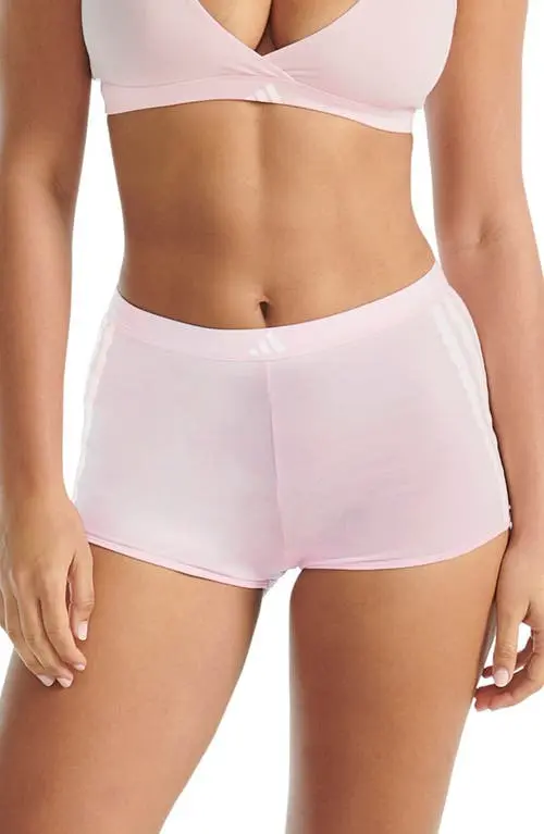 Adidas Originals By Alexander Wang 3-stripes Boyshorts - Clear Pink