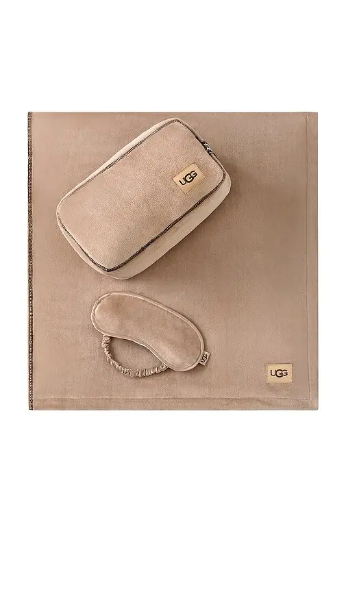 UGG HOME Raegan Travel Set In Brown