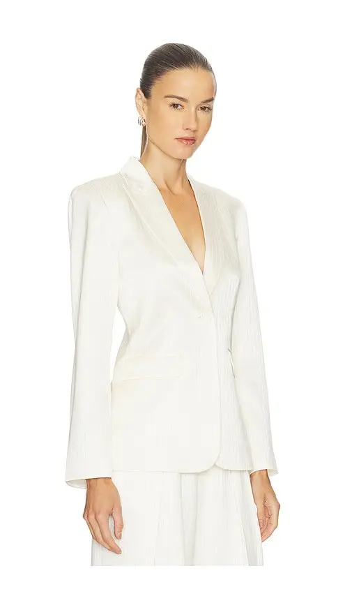 Cinq À Sept Georgia Satin Stripe Cheyenne Blazer