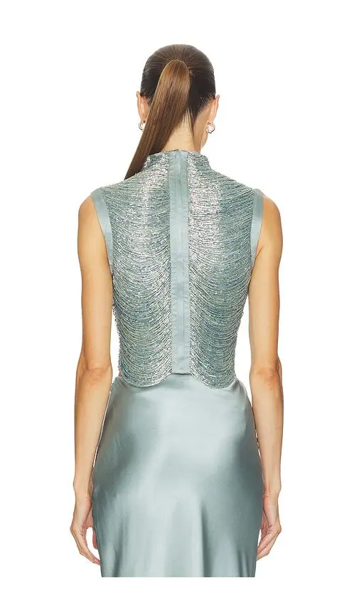 Cult Gaia Taraji Sleeveless Top - Celadon