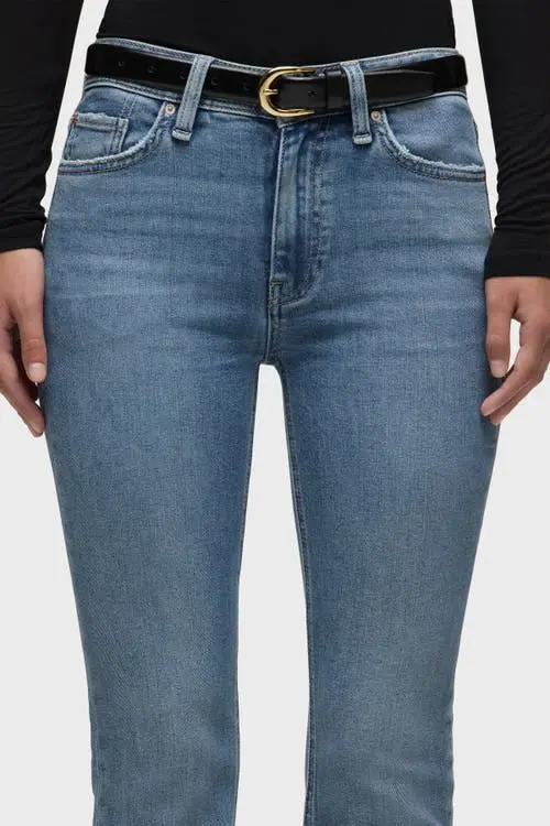 Hudson Jeans Barbara High-rise Bootcut Jeans With Flap Pocket - Reflection