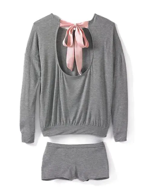 ADORE ME Lyanna Pajama Short Set - Grey