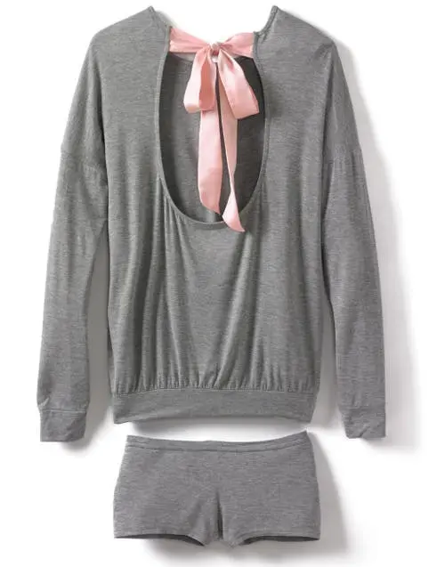 ADORE ME Lyanna Pajama Short Set - Grey