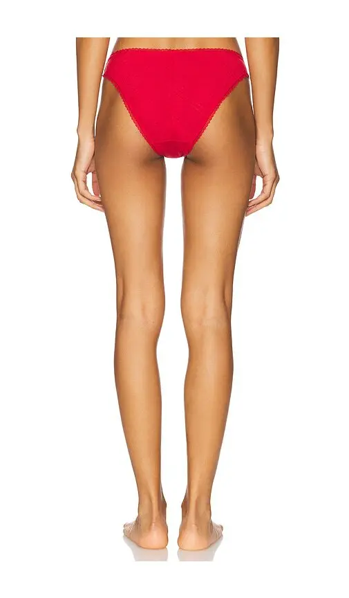 COU COU The High Rise Brief In Red - Cherry Red