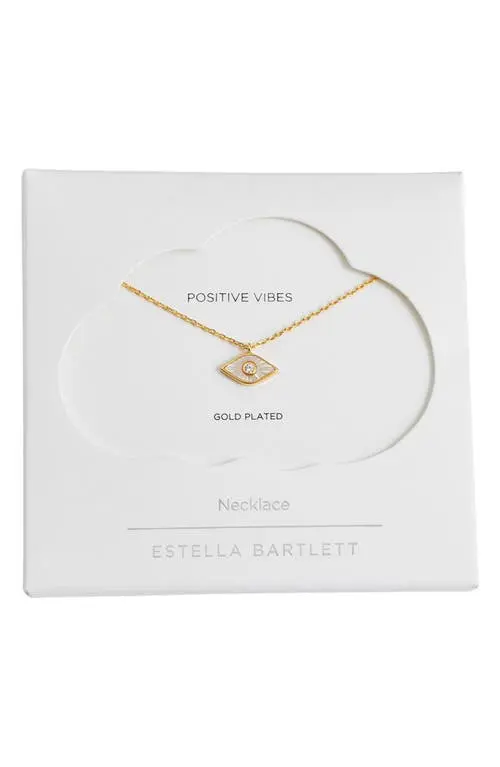 Estée Lauder Mother-of-pearl Evil Eye Pendant Necklace