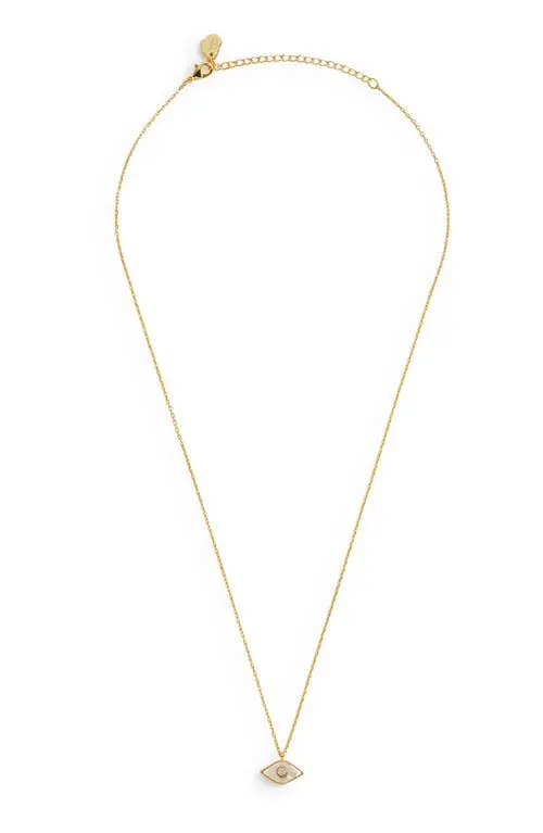 Estée Lauder Mother-of-pearl Evil Eye Pendant Necklace