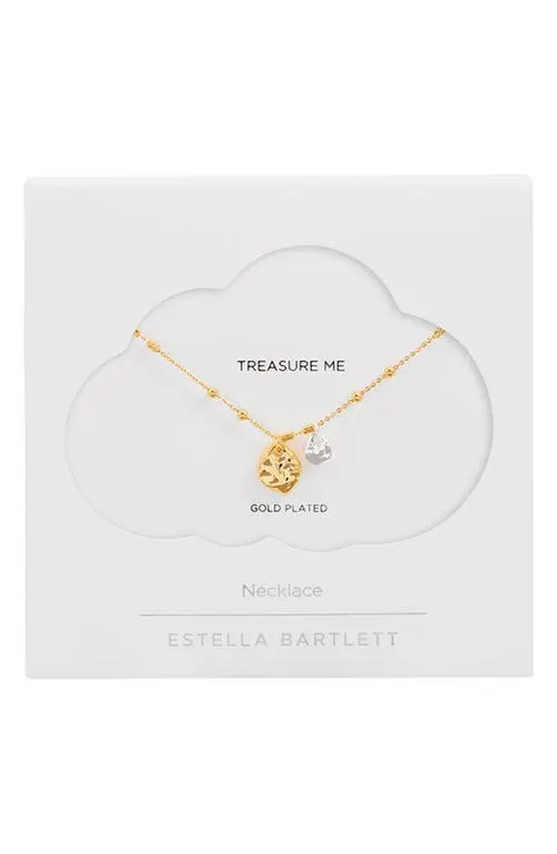 Estée Lauder Beaded Chain & Molton Pebbles Necklace