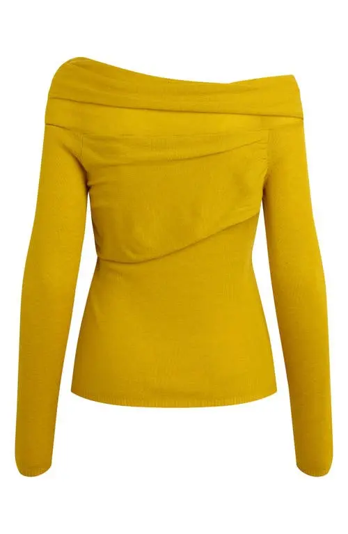 FAVORITE DAUGHTER Charmed One-shoulder Merino Wool Top