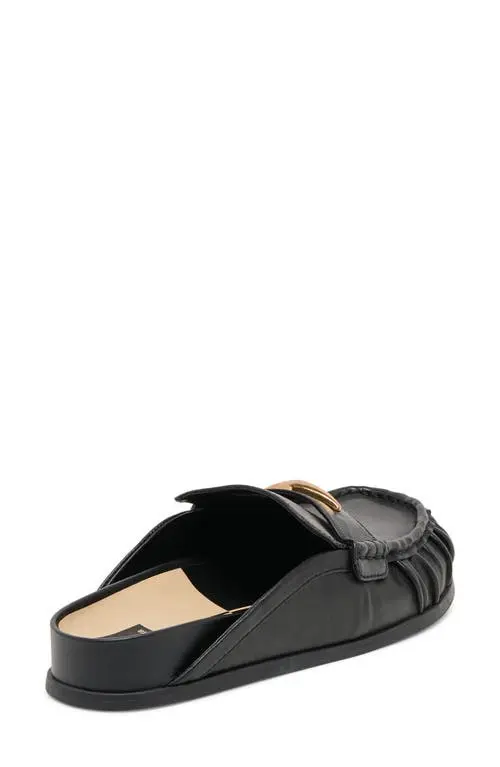 Dolce Vita Jodero Loafer Mule - Black Leather