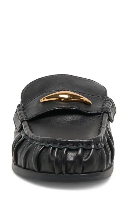 Dolce Vita Jodero Loafer Mule - Black Leather