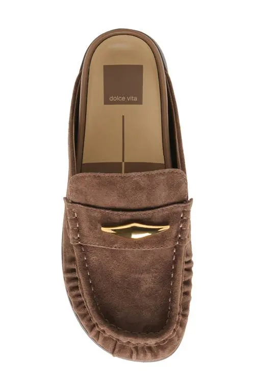 Dolce Vita Jodero Loafer Mule - Dark Brown Sueded