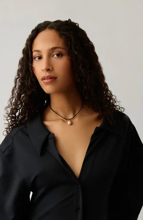MISSOMA Cord Necklace With Cultured Pearl