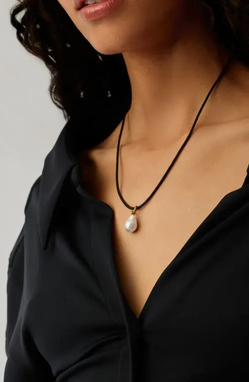 MISSOMA Cord Necklace With Cultured Pearl