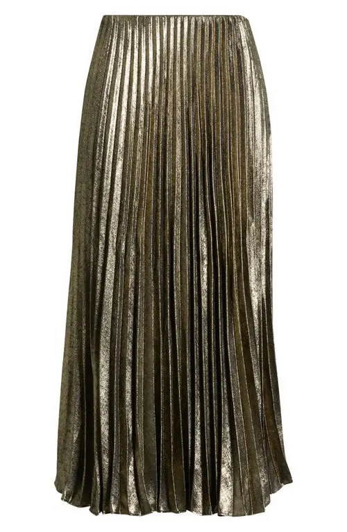 MARGARET O'LEARY Pleated Midi Skirt