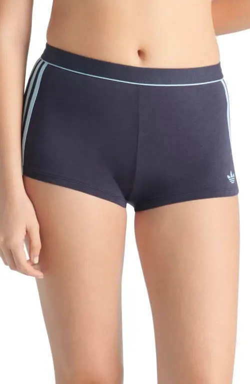 Adidas Originals By Alexander Wang 3-stripes Boyshorts - Night Indigo