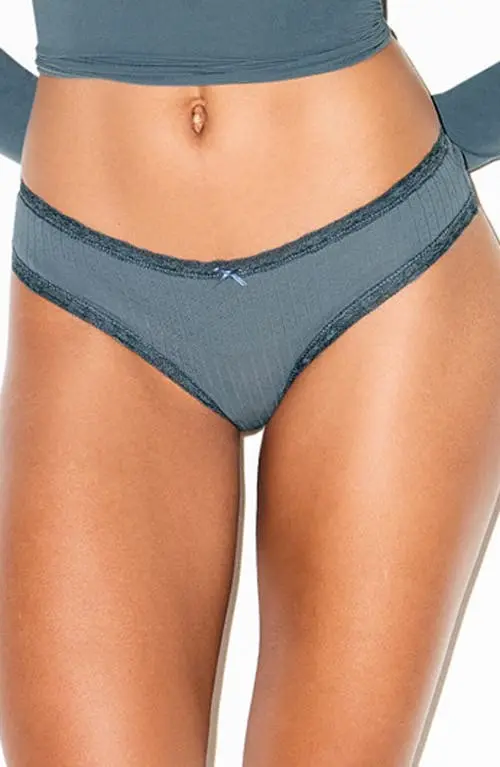 SKIMS Lightweight Stretch Cotton Pointelle Briefs - Zircon Tonal