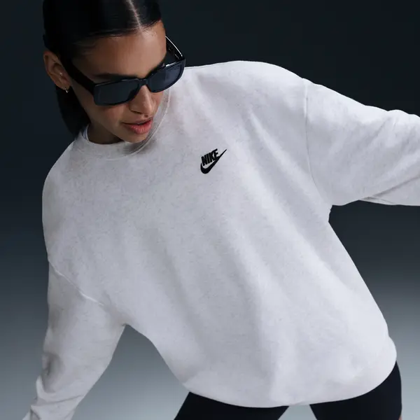 Nike Sportswear Club Fleece Crew-neck Sweatshirt - Brown