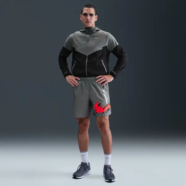 Nike Challenger Dri-fit 7" Brief-lined Running Shorts - Grey