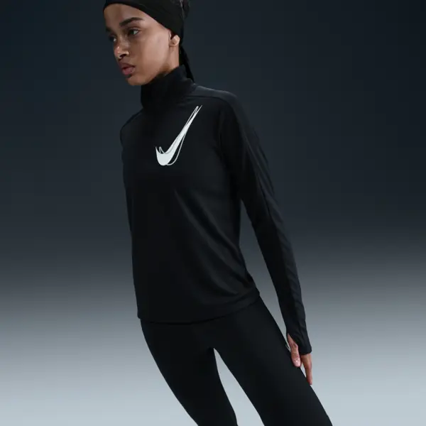 Nike Swoosh Dri-fit 1/2-zip Running Mid Layer