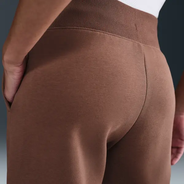Nike Sportswear Phoenix Fleece High-waisted Wide-leg Sweatpants - Brown