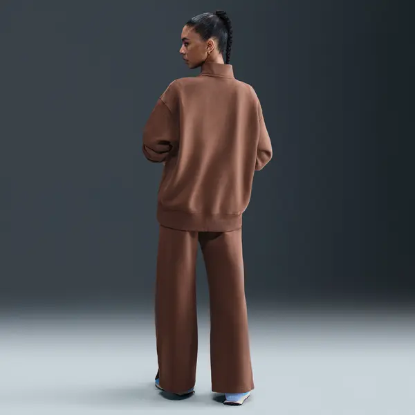 Nike Sportswear Phoenix Fleece High-waisted Wide-leg Sweatpants - Brown