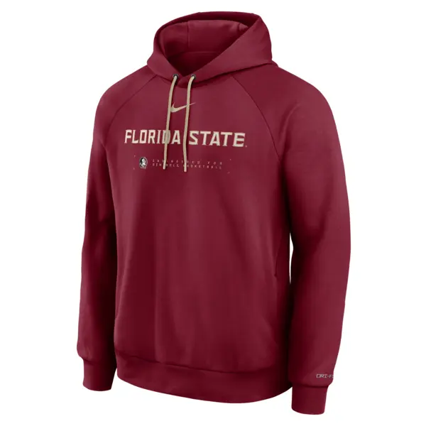 Nike Florida State Courtside Basketball Practice Dri-fit Pullover Hoodie