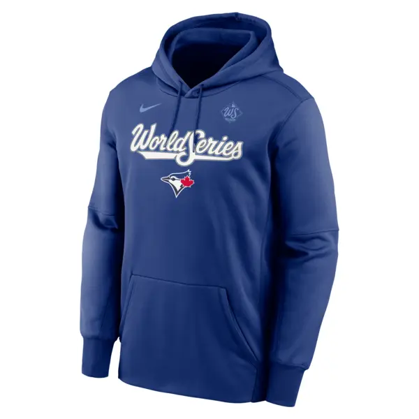 Nike Toronto Jays 2025 World Series Authentic Collection Therma Mlb Pullover Hoodie - Blue