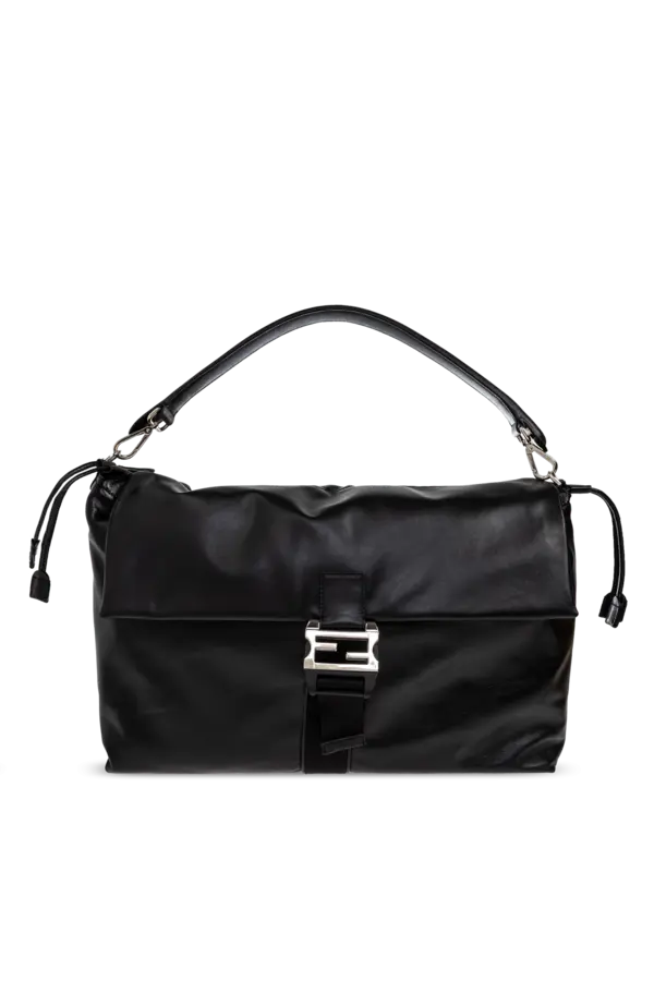 Fendi Leather Shoulder Bag - Black